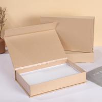 China Solid Color Flip Gift Box Kraft Paper Gift Box Waterproof Matte Film Magnetic Cardboard Gift Box for sale