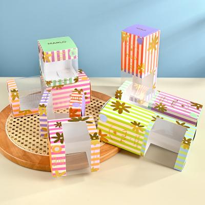 China White Cardboard Box With Window Packaging Box For Aromatherapy Candles With Custom Logo Printing for sale