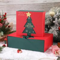 China Flip-Top Exquisite Christmas Gift Box Souvenir Gift Box Scarf Christmas Eve Gift Packaging Box for sale
