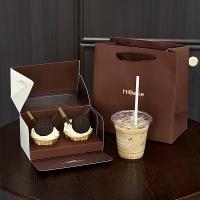 China Packaging Set 24 Piece Cupcake Box Baked Egg Tart Box Takeaway Box And Eco Friendly Packaging for sale