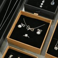 China Drawer-Type Jewelry Box Ring Necklace Box Kraft Paper Earring Bracelet Packaging Box Jewelry Box for sale