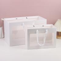 China Premium Gift Bag Collection Extra Large Window Bags For Plush Toys Flowers  Heavy Duty Handles for sale