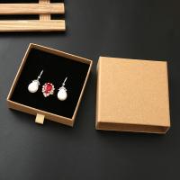 China Wholesale Kraft Paper Jewelry Box Drawer-Style Jewelry Packaging Box Earring Ring Necklace Box for sale
