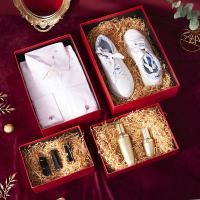 China Red Gift Box Gift Box Bow High-End Gift Box Mother'S Day Gift Box Empty Box Wholesale for sale