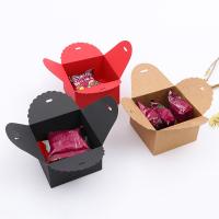China Spot White Cardboard Box Square Leather Gift Box Folding Gift Wedding Candy Packaging Box Baking Box for sale