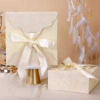 China New Simple Lace Bow Gift Box Holiday Gift Custom Gift Box Folding Gift Box Hot Stamping Gift Box for sale