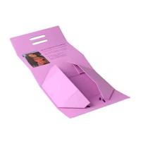 China Folding Gift Box Ribbon Handle Flip Top Magnetic Gift Box Custom Logo Printing Available for sale