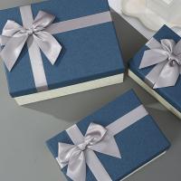 China Blue Top And Bottom Cover Perfume Lipstick Gift Box Cosmetics Packaging Box Valentine'S Day Gift Box for sale
