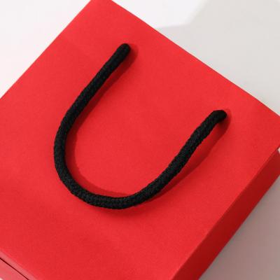 China Solid Color Jewelry Handbags Thickened Jewelry Gift Packaging Bags Holiday Jewelry Handbags for sale