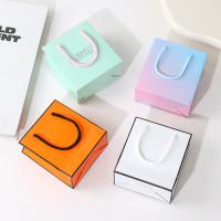China Jewelry Packaging Handbag Gradient Color Gift Bag Valentine'S Day Jewelry Packaging Thickened Bag for sale