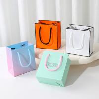 China Jewelry Packaging Handbag Gradient Color Gift Bag Valentine'S Day Jewelry Packaging Thickened Bag for sale