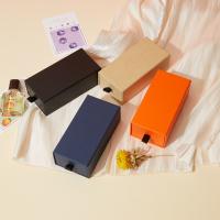 China Black Glasses Box Drawer-Type Kraft Paper Packaging Box Pull-Out Custom Lipstick Sunglasses Gift Box for sale