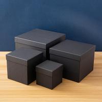 China Black Square Lid Large Packaging Box Manufacturers Spot Wholesale Jewelry Gift Box for sale