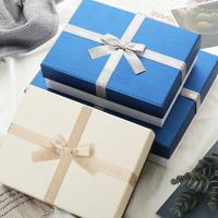 China Simple Gift Packaging Box Empty Box Universal Photo Frame Scarf Top And Bottom Cover Gift Box Wholesale for sale