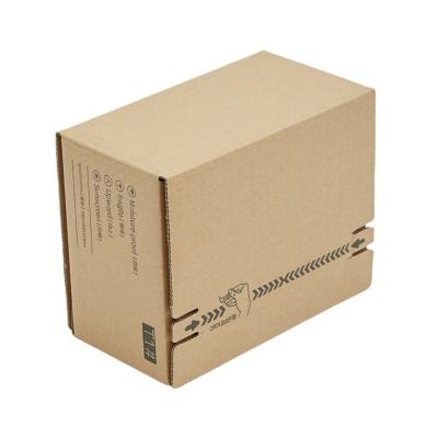 China Zipper Mailer Box Self Adhesive Tear Strip Cosmetic Packaging Moisture Proof Fragile Protection Eco Friendly Corrugated Shipping Box for sale