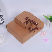 China Kraft Paper Box Packaging Custom Printed Rectangular Kraft Paper Gift Packaging Wallet Box Silk Scarf Box for sale