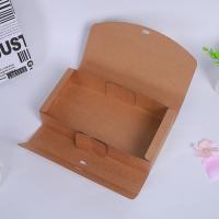 China Kraft Paper Box Packaging Custom Printed Rectangular Kraft Paper Gift Packaging Wallet Box Silk Scarf Box for sale