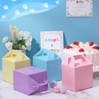China Cross-Border Doll Solid Color Packaging Paper Box Party Foldable Snack Gift Box for sale