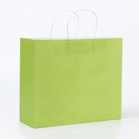 China Customized Logo Kraft Paper Bags For Clothing And Shopping Food And Beverage Takeaway Bags for sale