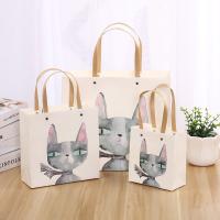 China Hot Gift Bag Cute Cat Paper Bag With Custom Pattern Printing Gift Bag Birthday Gift Bag for sale