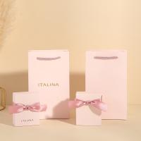 China Custom Printed Jewelry Boxes With Satin Ribbon Packaging For Necklaces Rings & Accessories Luxury Gift Boxes For Jewelry Storage for sale