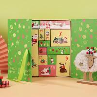 China Christmas Countdown Calendar Box Set 24 Day Advent Surprise Packaging Foldable Design for sale