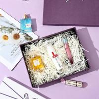 China Purple Gift Box Packaging Top And Bottom Cover Gift Packaging Custom Clothes Scarf Gift Box for sale