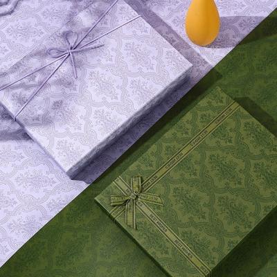 China Spot Gift Box Purple Top And Bottom Cover Scarf Shirt Pajamas Gift Packaging Box Gift Box Printed Logo for sale