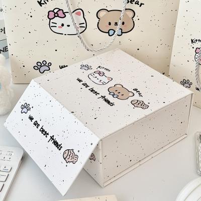 China High  Value Cartoon Animal Gift Boxes Classic Splatter Style Magnetic Boxes For Birthdays Gifts & Storage for sale