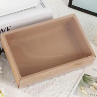China White Cardboard Packaging Pull-Out Box For Clothing Products PVC Plastic Transparent Folding Box for sale