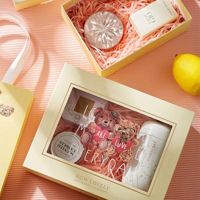 China Cute Cartoon Bear Gift Boxes - Windowed Transparent Packaging For Birthdays & Party Favors Adorable Present Boxes For Gifts & Giveaways for sale