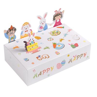 China Easter Cute Little Animals 3D Party Gift Box Birthday Candy Folding Gift Paper Box for sale
