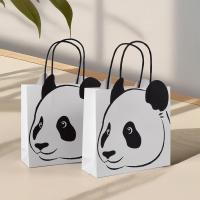 China Creative Cartoon Simple Handbag Paper Bag With Thick Kraft Paper Custom Festive Gift Tote Bag for sale