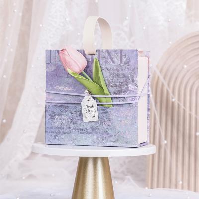 China Premium Textured Gift Box Collection Floral Accent Luxury Packaging Wedding Celebration Presentation Boxes for sale