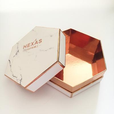 China Hexagonal Rigid Gift Box With Wo-Piece Structure: Custom Premium Gift Box For Luxury Favors & Gifting for sale