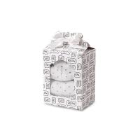 China Cartoon Text Printing PVC Transparent Paper Gift Box Customizable Folding Gift Packaging Box for sale