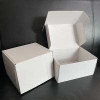 China White Square Corrugated Cardboard Boxes Custom Sizes Printed Packaging Boxes White Shipping Boxes for sale