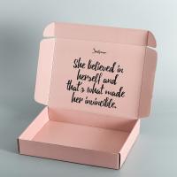 China Custom Logo Printed Pink Corrugated Mailer Box – 3-Layer Kraft Paper Shipping Box For Apparel Electronics & Branded Packaging for sale