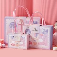China Cute Baby Cartoon Gift Box Set Pink Lavender Themed Present Packaging Plush Toy Candle Gift Sets Premium Empty Presentation Boxes for sale