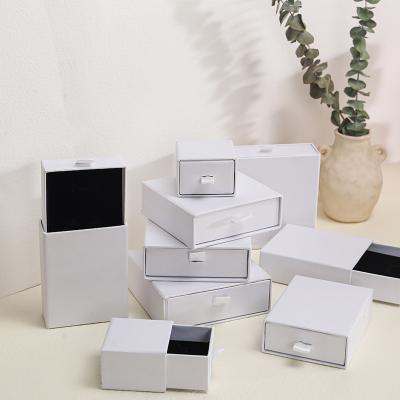 China Drawer Jewelry Packaging Box Pendant Necklace Ring Earring Bracelet Storage Gift Box for sale
