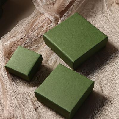 China Vintage Green Jewelry Packaging Boxes For Necklaces Earrings Rings Bracelets And Gift Boxes Wholesale for sale