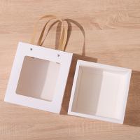 China Transparent Windowed Gift Box Empty Box Handle Drawer-Style Souvenir Box Holiday Gift Box for sale