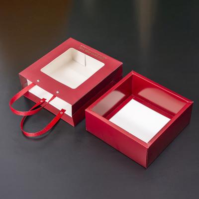 China Hand-Held Drawer-Style Transparent Windowed Gift Box Souvenir Packaging Gift Packaging Box for sale