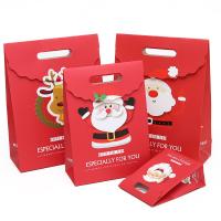China Christmas Gift Bags Paper Bags Christmas Eve Gift Tote Bags Large Gift Wrapping Bags for sale