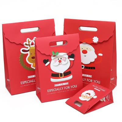 China Christmas Gift Bags Paper Bags Christmas Eve Gift Tote Bags Large Gift Wrapping Bags for sale