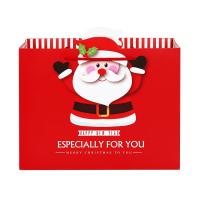 China Cute Christmas cartoon Paper Gift Bags Custom Gift Tote Bags Large Shopping Gift Wrapping Bags for sale