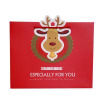 China Cute Christmas cartoon Paper Gift Bags Custom Gift Tote Bags Large Shopping Gift Wrapping Bags for sale