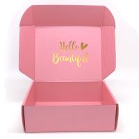 China Custom Logo Printed Pink Rigid Corrugated Mailer Box – Sturdy Airplane Box For Hair Clips Jewelry & Gift Packaging for sale