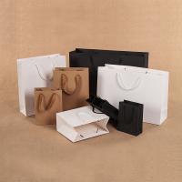 China Clothing And Accessories Store Kraft Paper Bags Logo Printing Available Customizable Tote Bags Takeaway Food Bags for sale