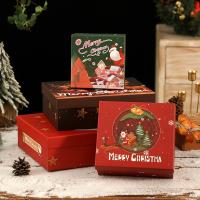 China Merry Christmas Large Gift Box Set Holiday Packaging Santa Reindeer Design Perfect for Scarves Thermoses Christmas Eve Apples Box Collection for sale